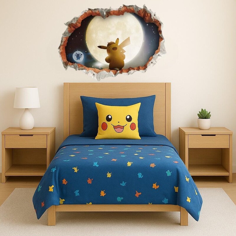 Pikachu Wall Decal - Etsy Australia