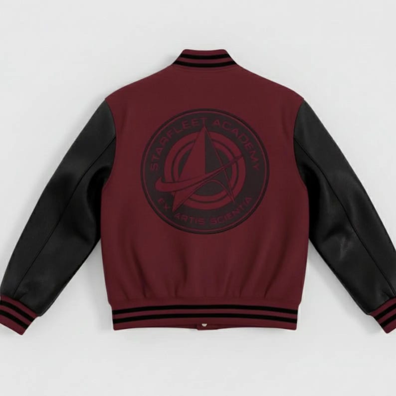 Star Trek Starfleet Academy Varsity Jacket | Bella Shepard Wool ...