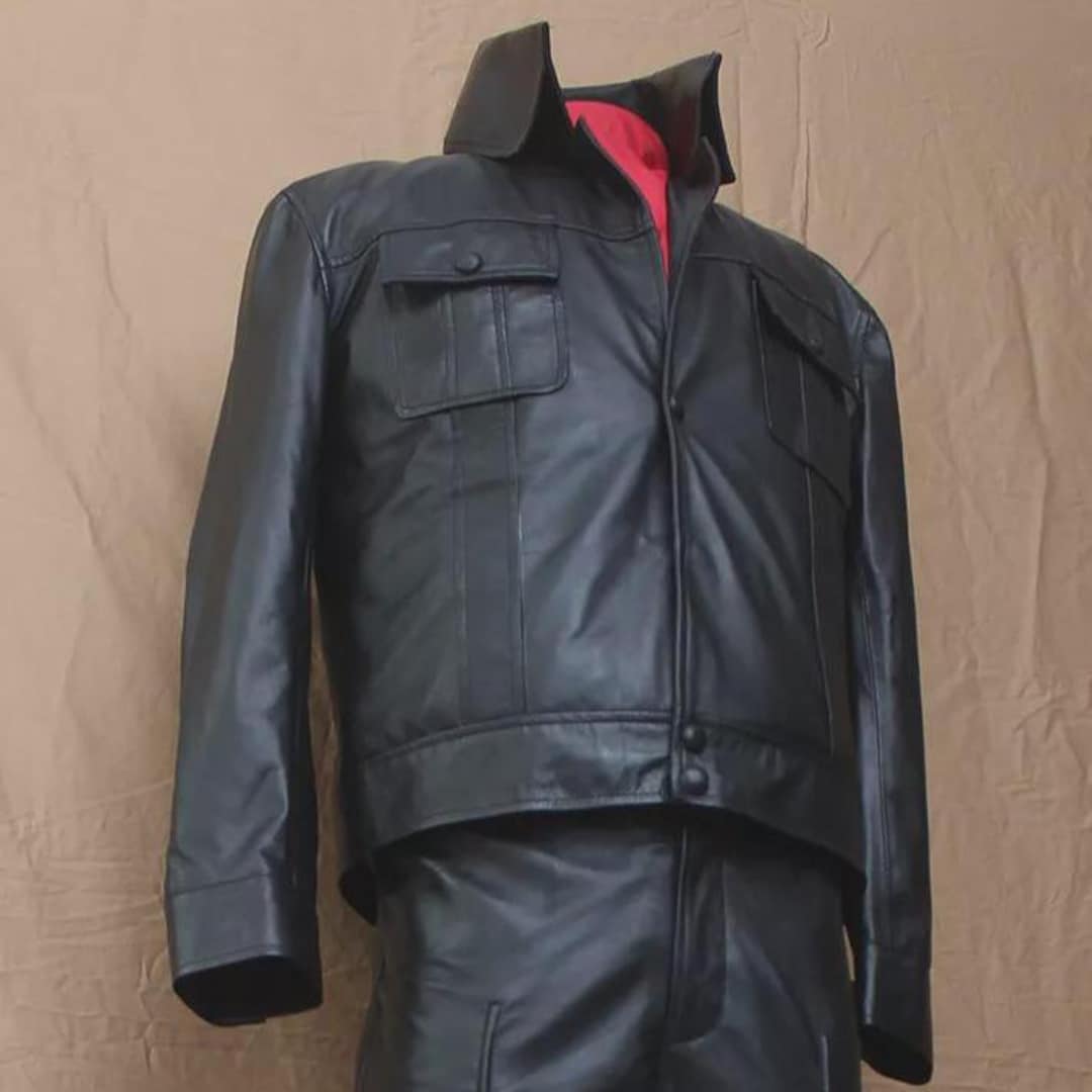 Elvis Presley 1968 Comeback Special Black Leather Suit - Tribute Outfit ...