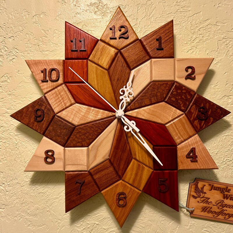 Exotic Wood Clock - Etsy