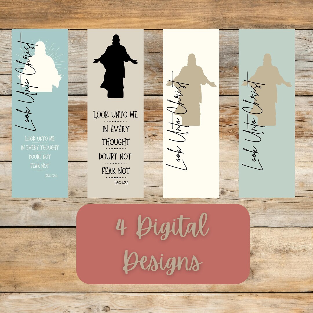 2025 LDS Youth Theme Bookmarks- Look Unto Christ PRINTABLE- Young Women ...