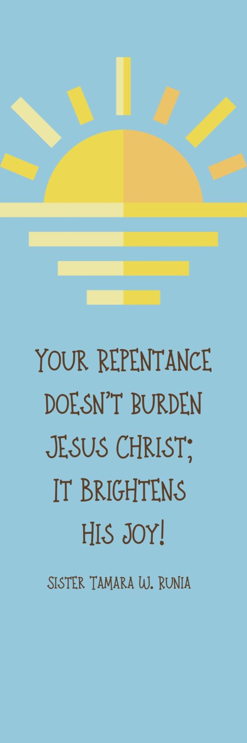 Your Repentance Doesn't Burden Jesus Christ - Conference Talk Printable ...