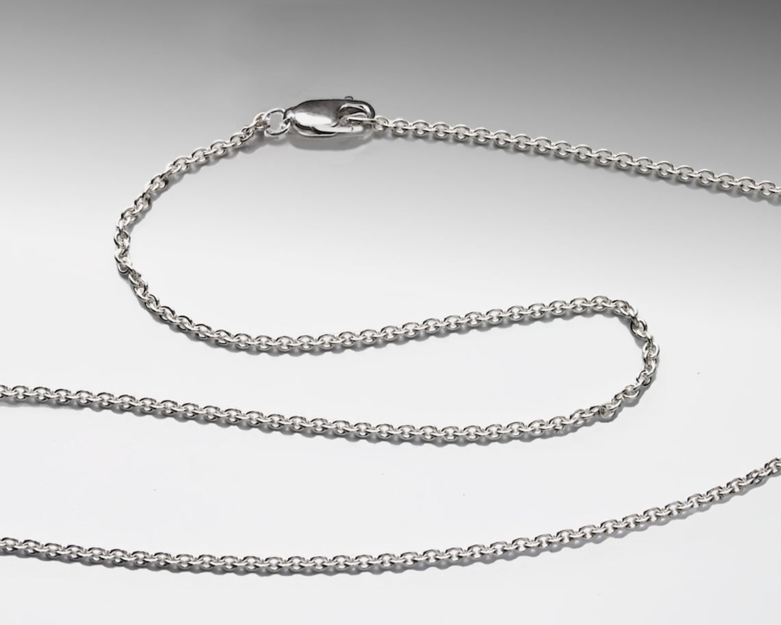 1.7mm Cable Chain Argentium Silver - Etsy