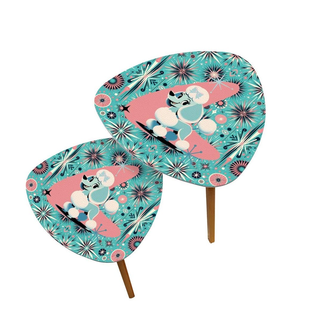 Mid Century Modern Poodle Nesting Tables, 50s Atomic Style - Etsy