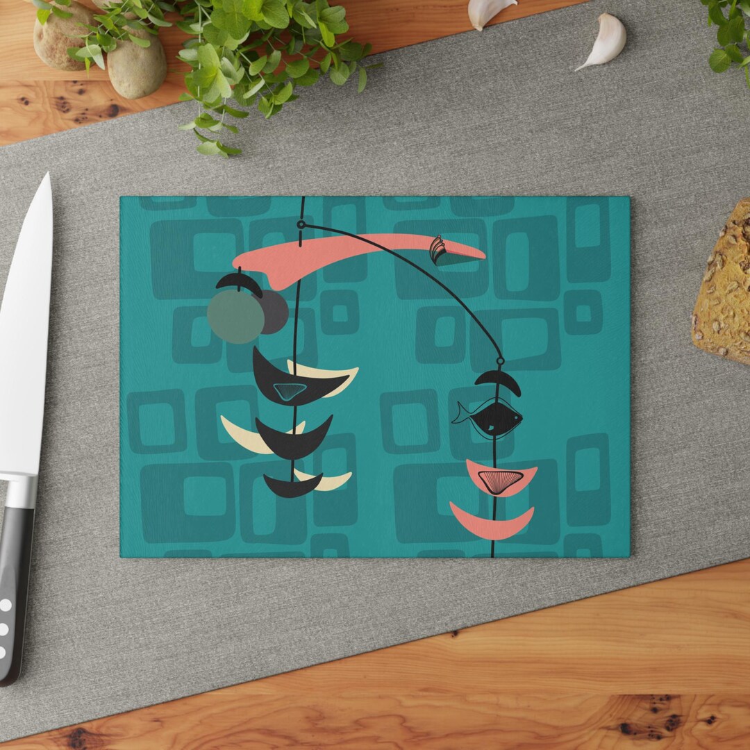Atomic Fish Mid Century Modern Fish Art Modern Abstract Glass Cutting ...