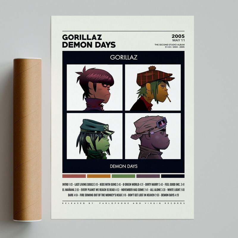 Demon Days Album Cover - Etsy