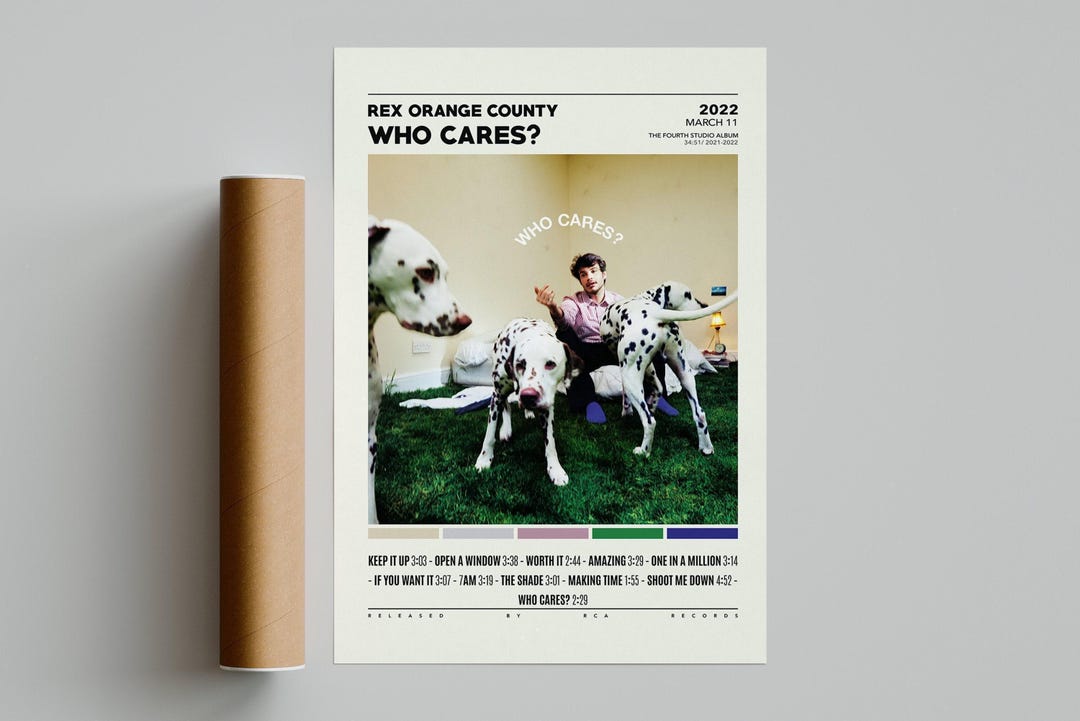 Rex Orange County Posters / Who Cares? Poster, Tracklist Album Cover ...