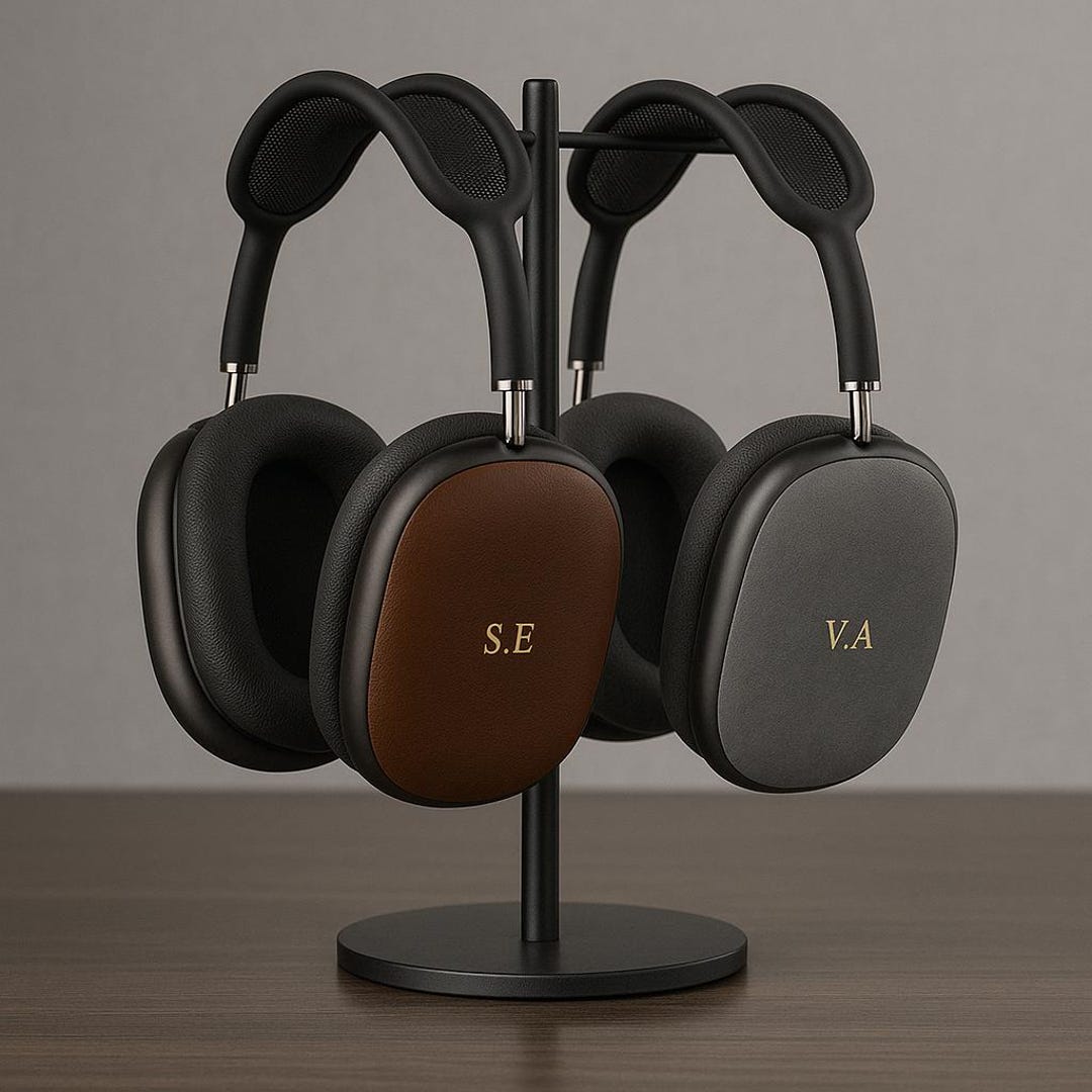 Personalized Airpods Max Covers - Custom Leather Monogrammed Headphone ...