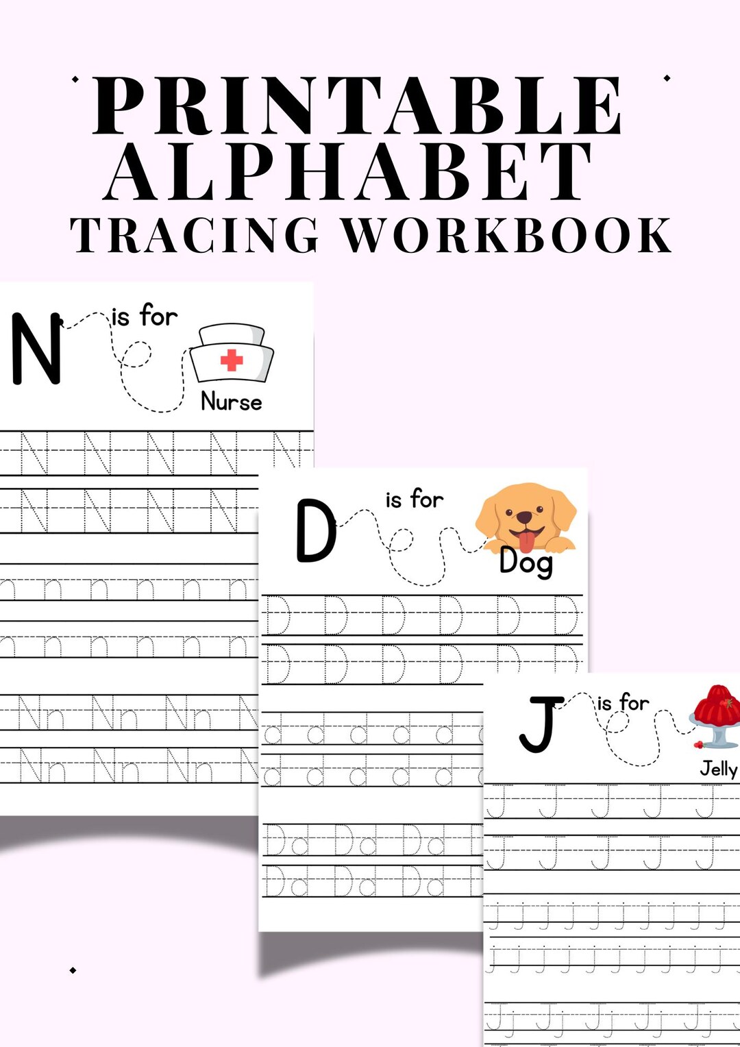 Alphabet Tracing Workbook | Printable ABC Handwriting Practice Sheets ...