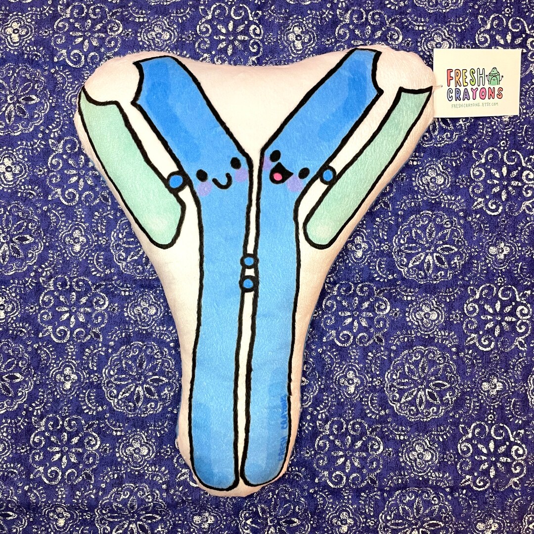 Handmade Antibody Plush Toy – Kawaii Smiling Science Gift - Etsy