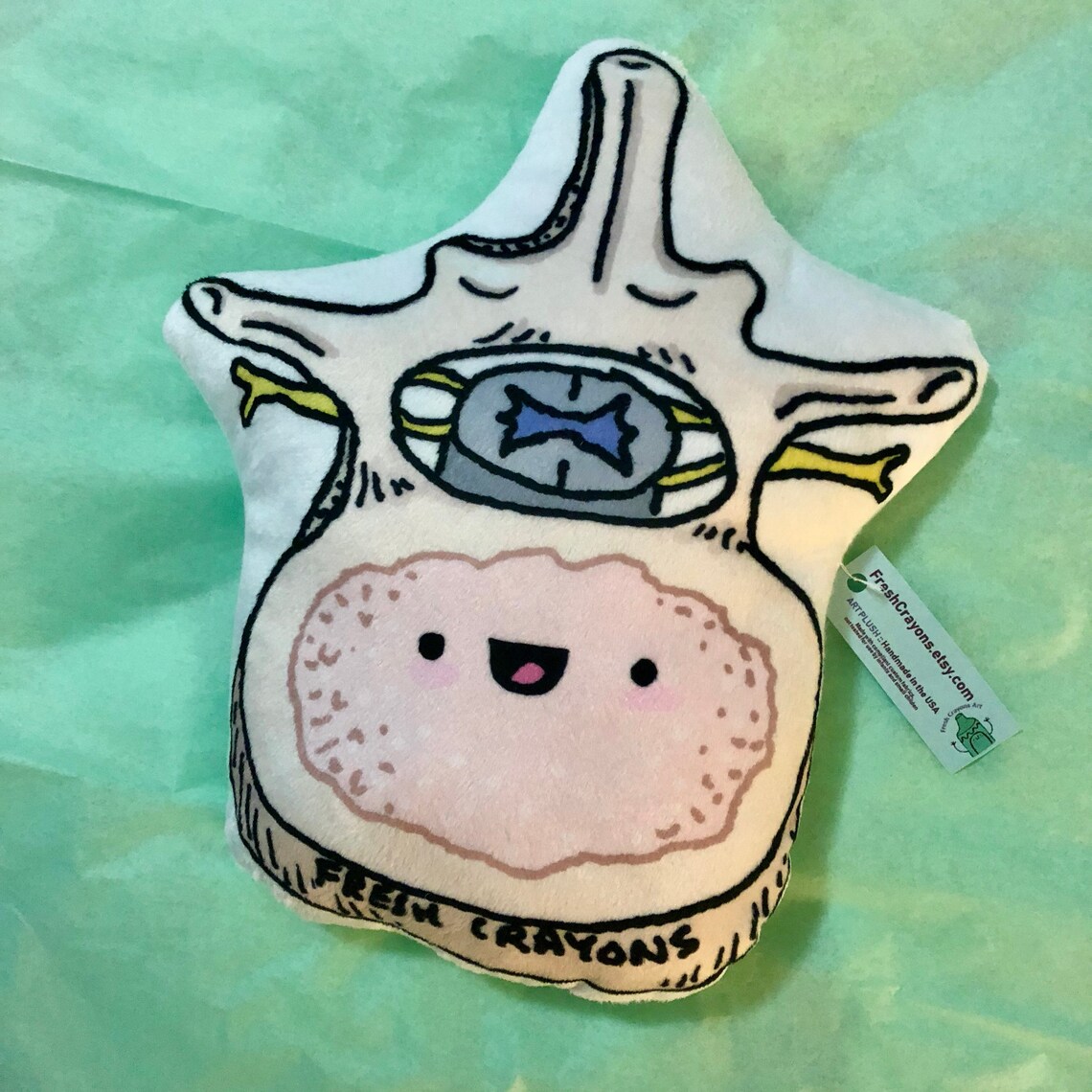 Vertebrae Plushy Spine Toy Back Anatomy Bones Plush Spinal Cord Pillow ...