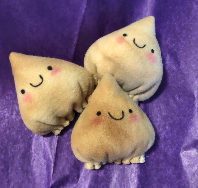 My Little Samosa Plushie/ Samosa Plush Toy/ Indian Dumpling | Etsy