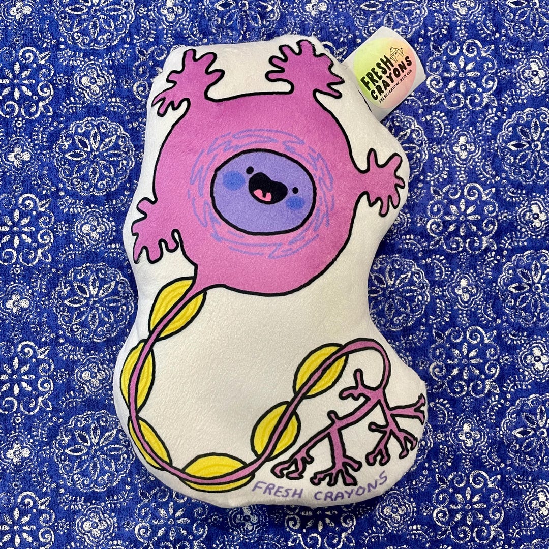 Handmade Neuron Plush – Anatomically Accurate Brain Cell Stuffed Toy - Etsy