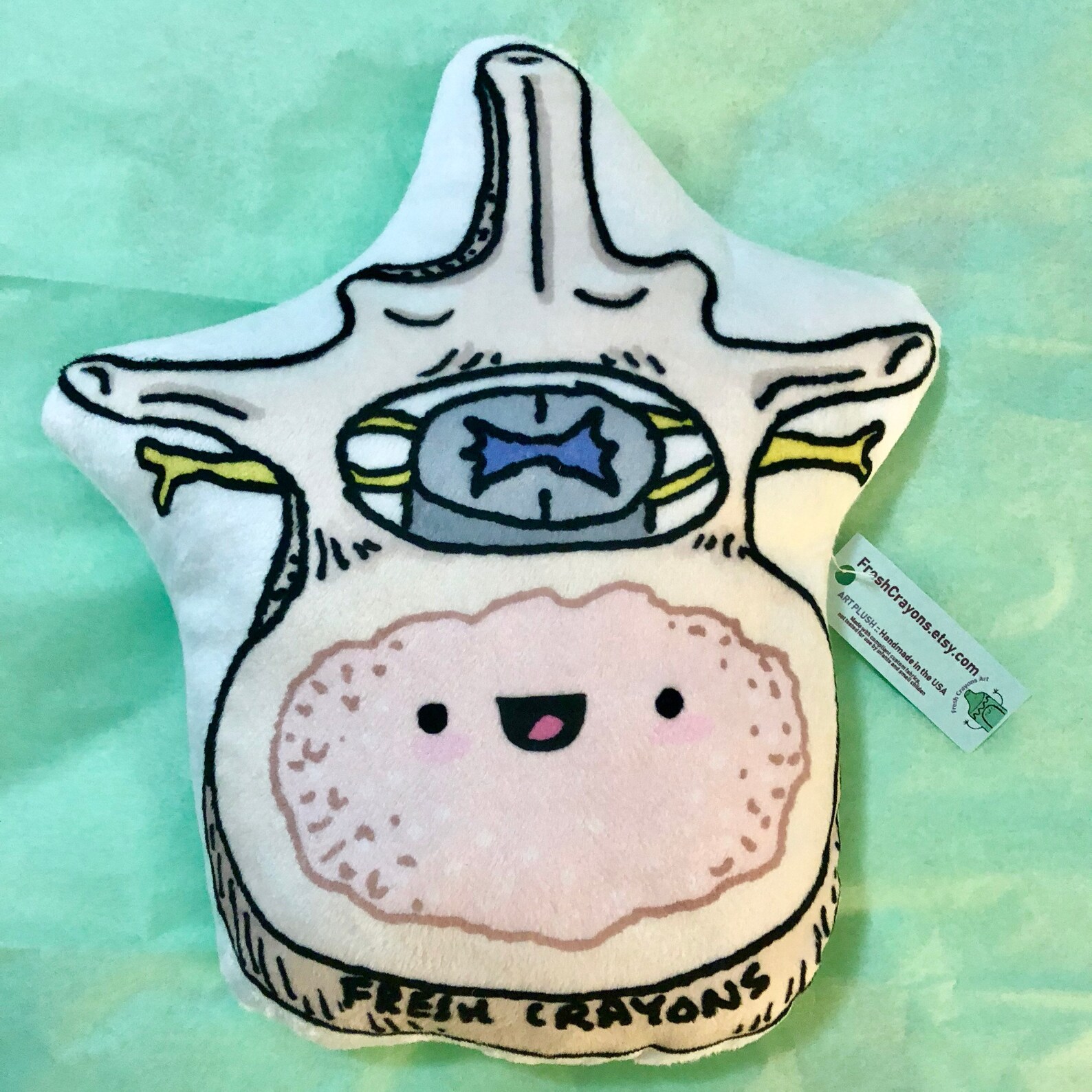 Vertebrae Plushy Spine Toy Back Anatomy Bones Plush Spinal Cord Pillow ...