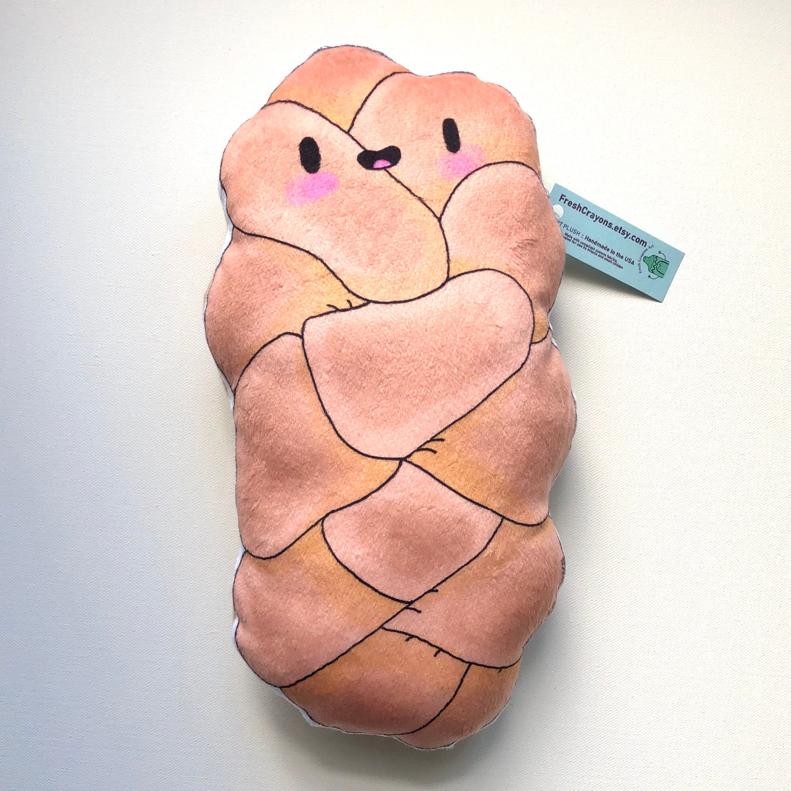 Challah Bread Plush Toy/ Shabbat Jewish Pretend Play Pillow/ | Etsy