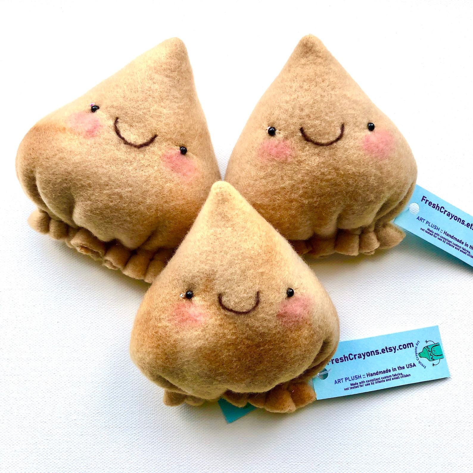 My Little Samosa Plushie/ Samosa Plush Toy/ Indian Dumpling | Etsy