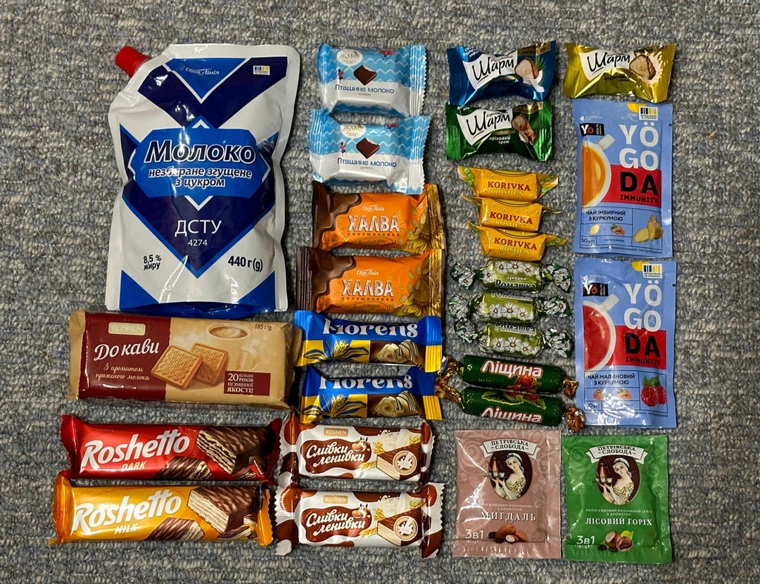Traditional Ukrainian Chocolate Sweets Candy Yummy Box, Authentic ...