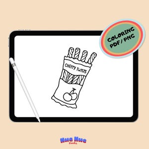 Snacks and Food Coloring Pages, Bold and Easy Coloring Book for Kids ...