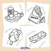 Food & Snacks Coloring Pages, Bold and Easy Coloring Book for Kids and ...