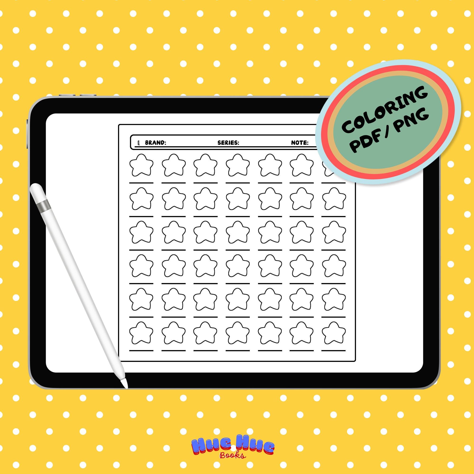 Printable Blank Color Swatch Chart | 30 Pages Digital PDF Coloring ...