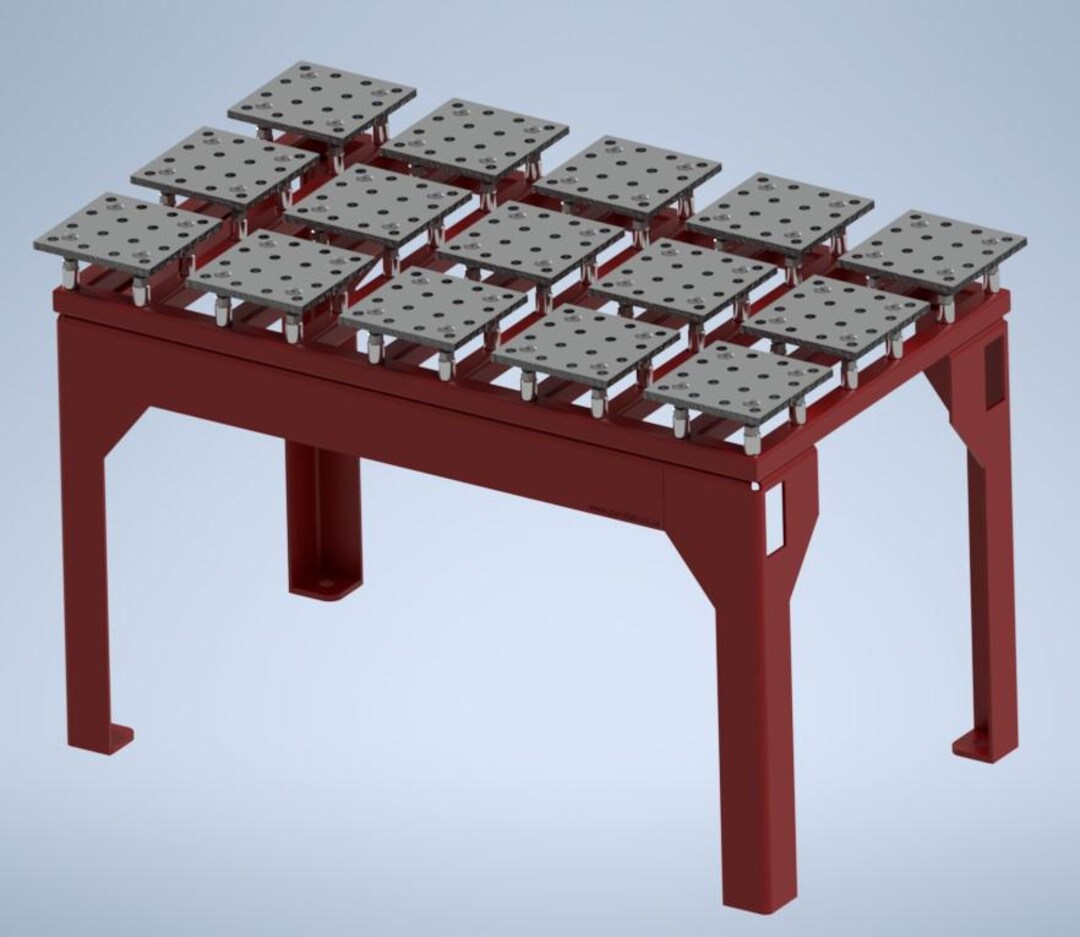 Fabrication Steel Welding Table Complete 3D Design With Manufacturing ...