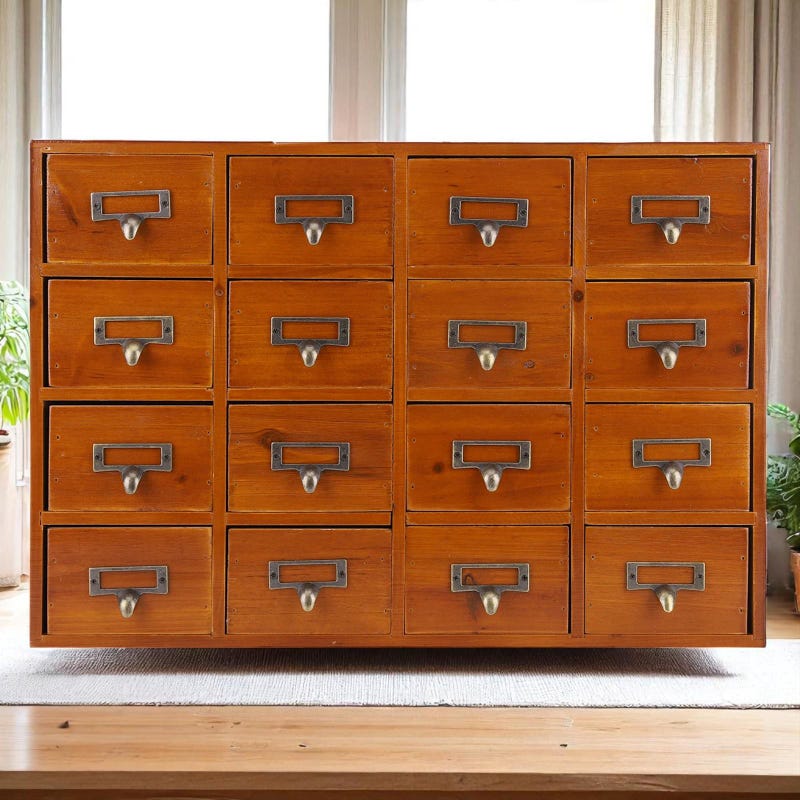 Card Catalog Cabinet - Etsy