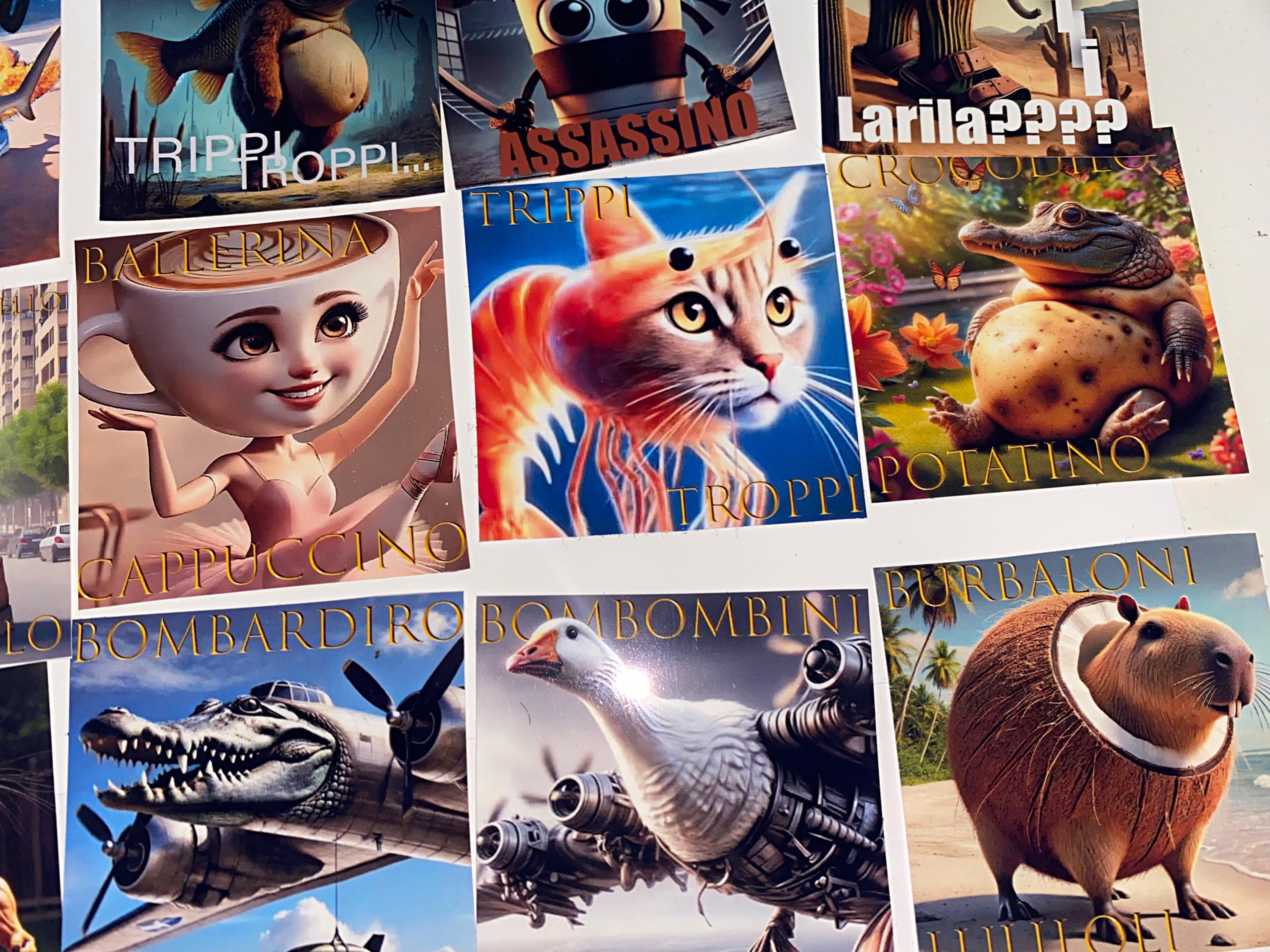 30 Funny Vinyl Stickers Pack – Unta Tob Tob Tobi, Tralalero Tralala ...