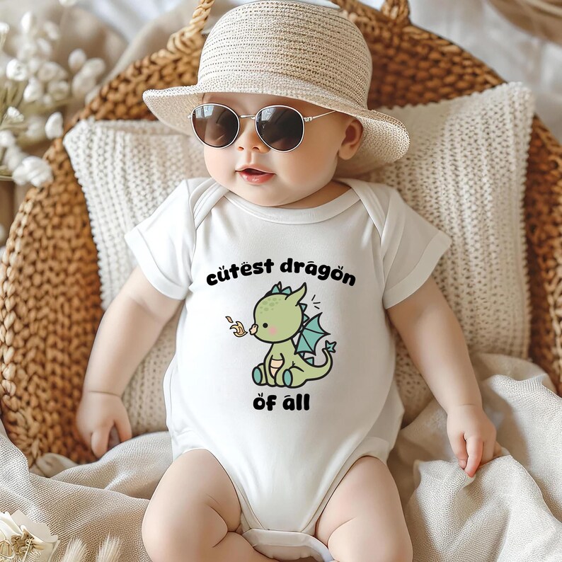 Cutest Dragon of All Baby Bodysuit, Baby Shirt, Toddler Sweatshirt ...