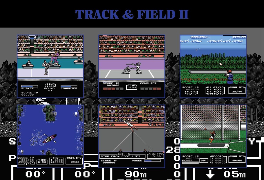 Track & Field 2 Poster 19"x13" Video Game Poster NES - Etsy