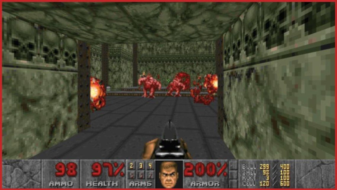 Doom Poster 19"x13" Video Game Poster Cyberdemon - Etsy