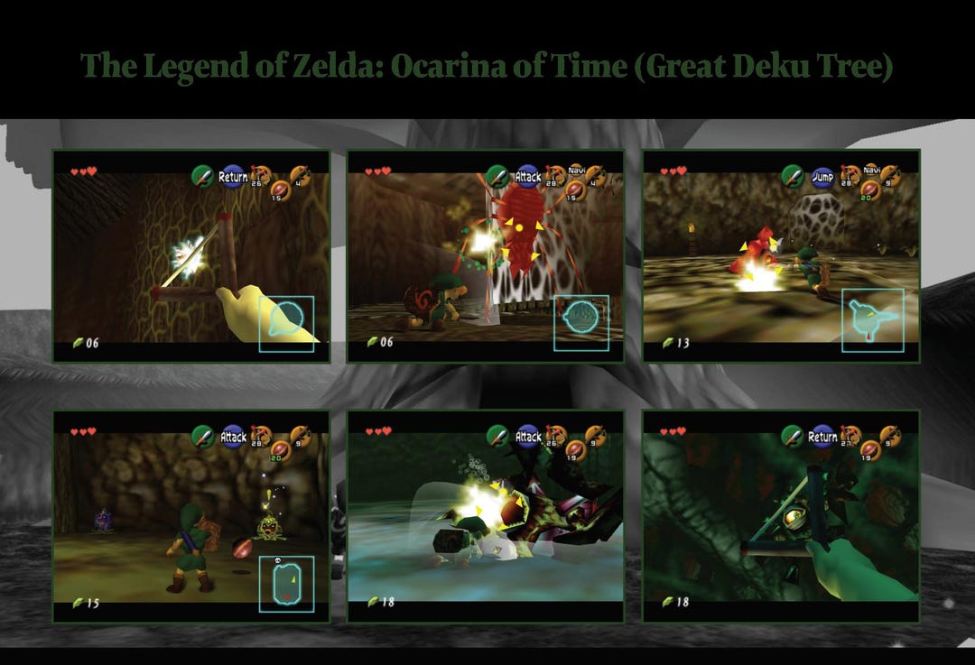 Legend of Zelda Ocarina of Time Poster 19"x13" Video Game Poster Deku ...