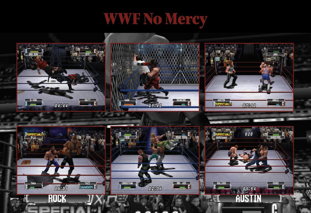 WWF No Mercy Poster 19"x13" Video Game Poster - Etsy