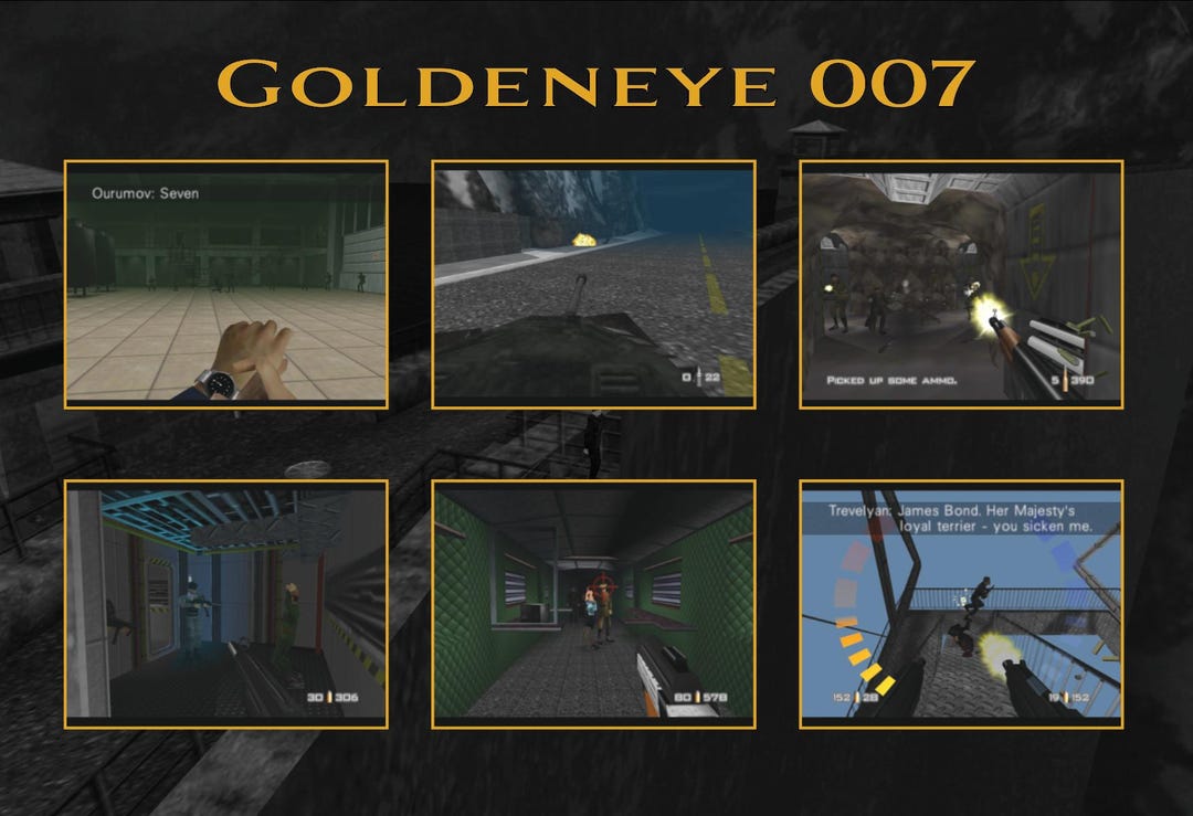 Goldeneye Poster 19"x13" Video Game Poster 007 - Etsy