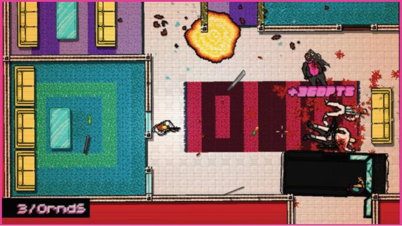 Hotline Miami Poster 19"x13" Video Game Poster Jacket Character - Etsy