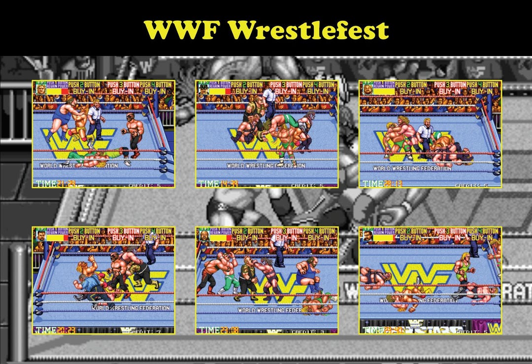 WWF Wrestlefest Poster 19"x13" Video Game Poster - Etsy