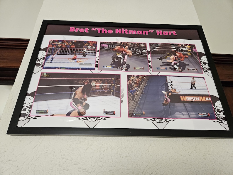 Bret Hart Poster 19"x13" Video Game Poster WWF WCW - Etsy