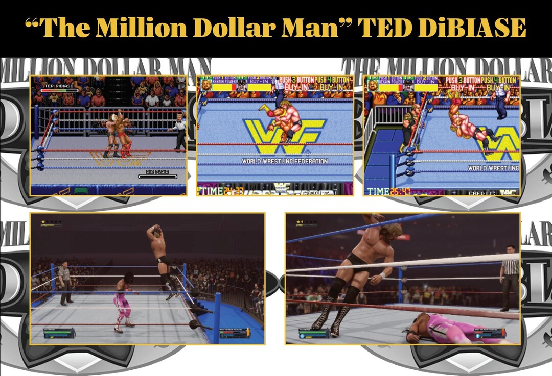 Million Dollar Man Ted Dibiase Poster 19"x13" Video Game Poster WWF - Etsy