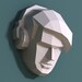 DJ Face, Wall Sculpture, 3D Papercraft, Low Poly, PDF Template, DIY ...
