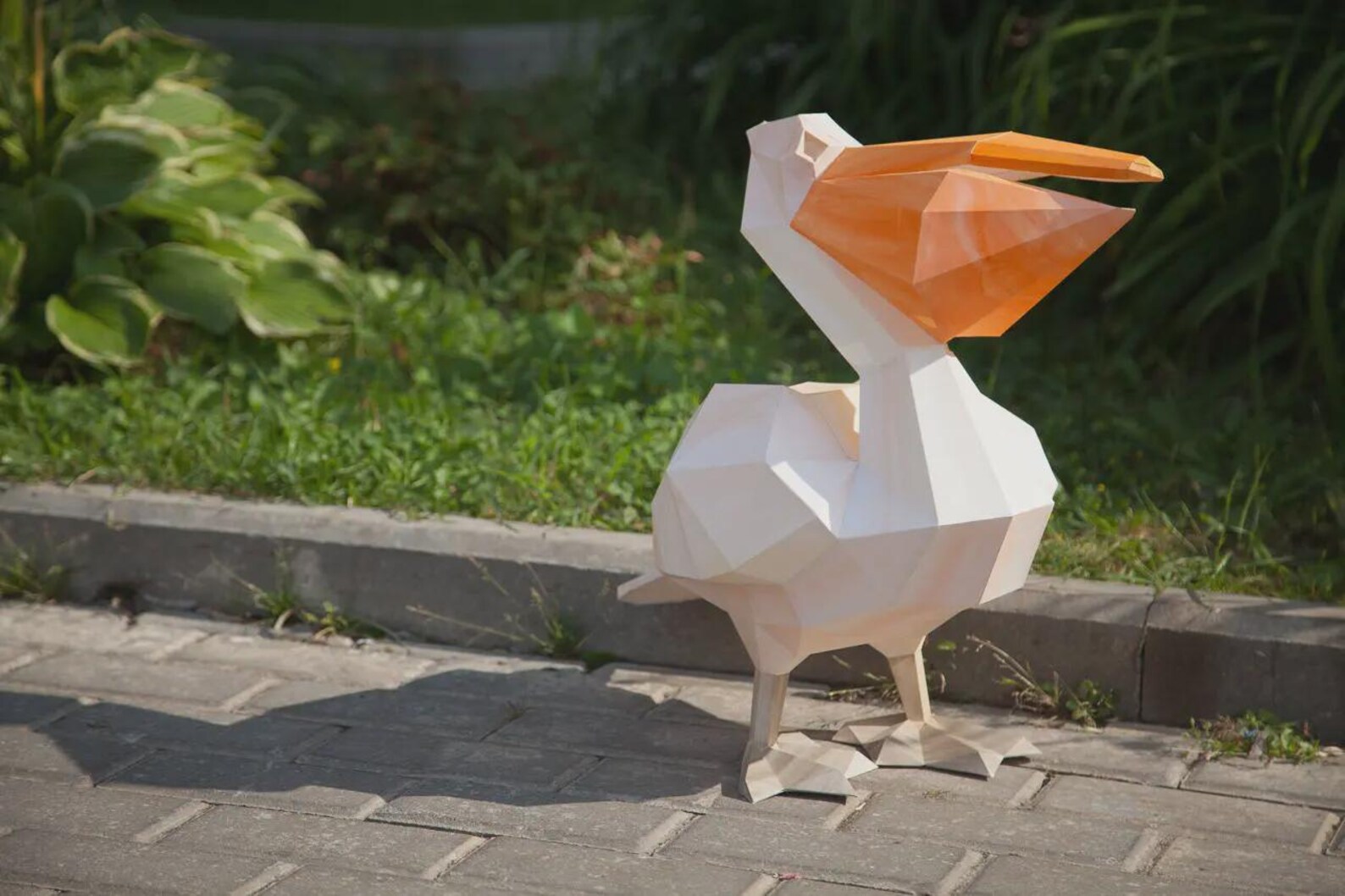 Pelican, 3D Papercraft, Low Poly Model PDF, DIY Papercraft, Paper ...