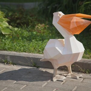 Pelican, 3D Papercraft, Low Poly Model PDF, DIY Papercraft, Paper ...