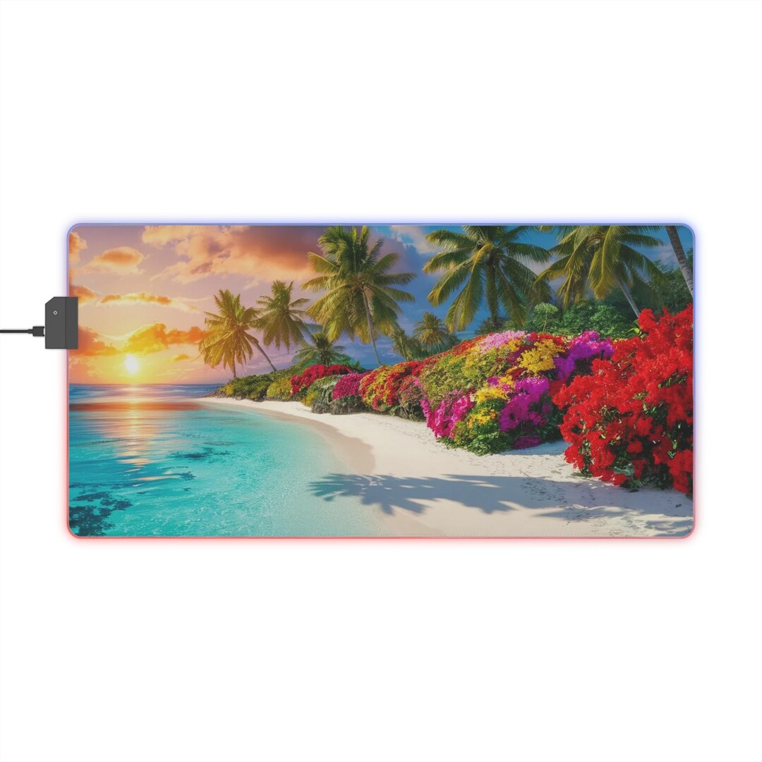 RGB LED Backlit Desk Mat, Colorful Gaming Mouse Pad With 'philippine ...