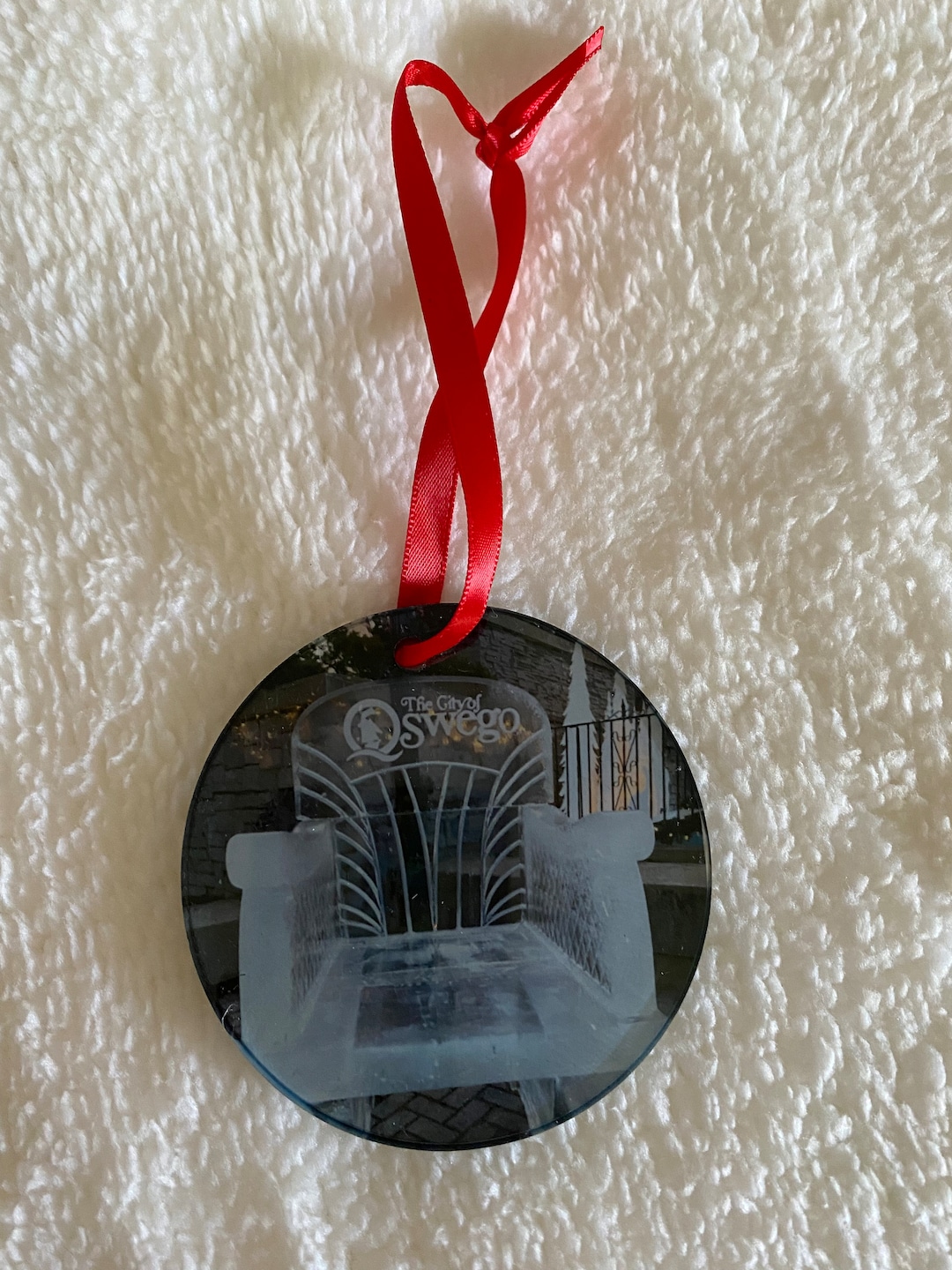 Oswego Ice Sculpture Christmas Ornament - Etsy