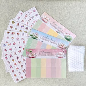 Laminated Kids Routine Chart Set: Montessori Visual Schedule With 288 ...