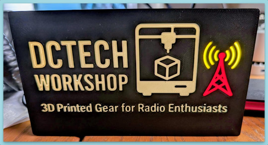 Custom Ham Radio 3D Printed Light Box – Personalized Callsign Display ...