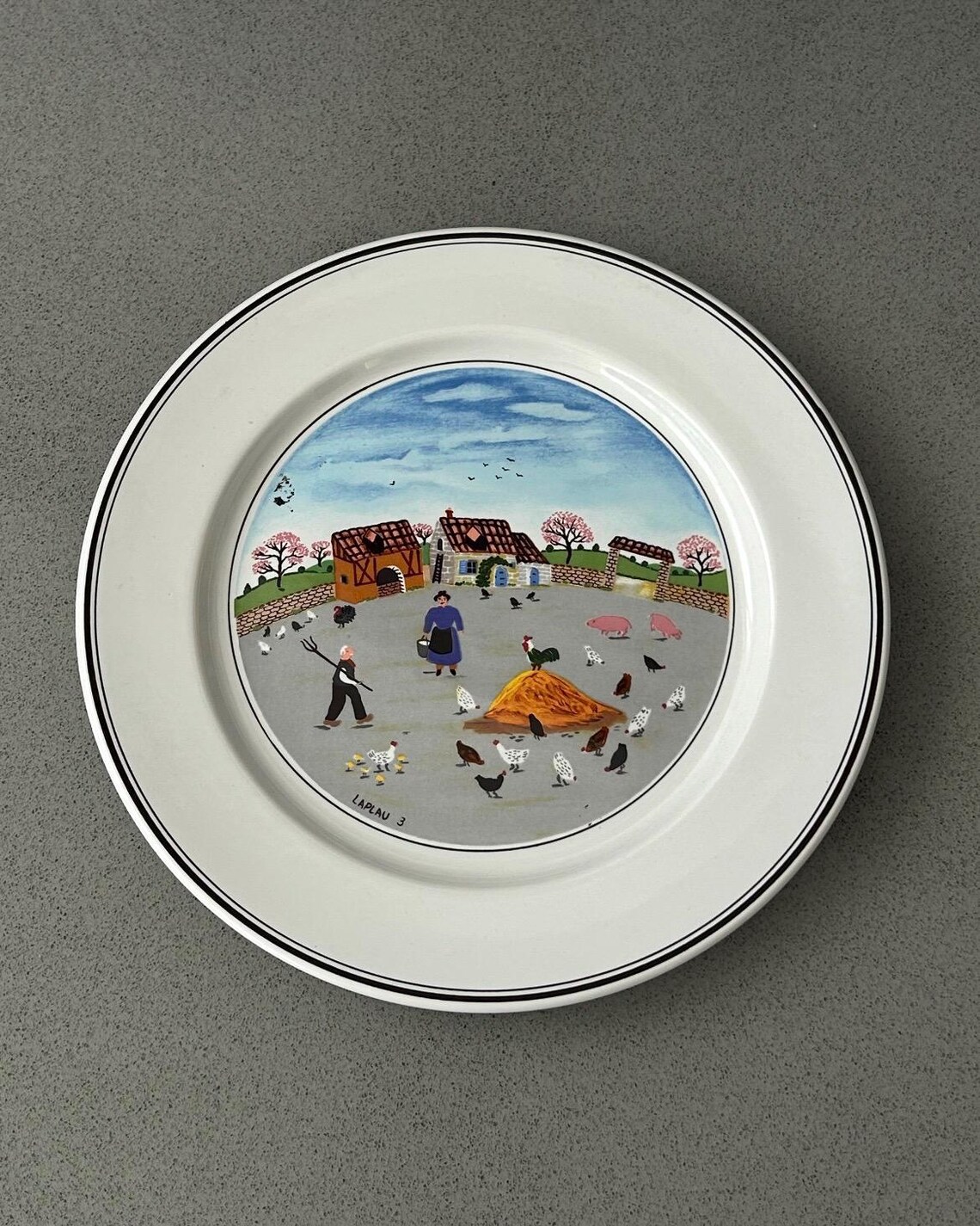 Villeroy & Boch Design Naif Wall Plate “laplau 3” Farmyard Scene - Etsy