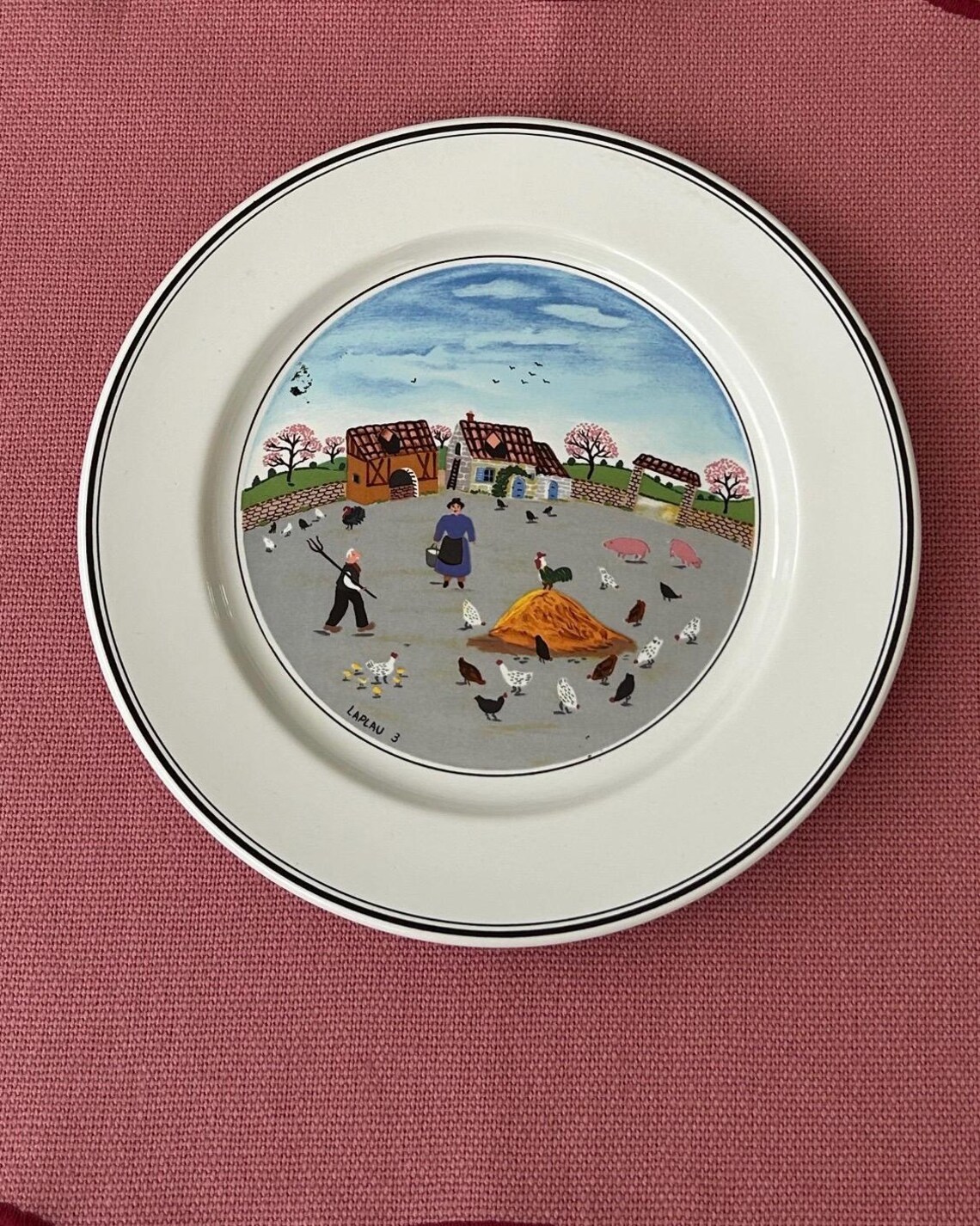Villeroy & Boch Design Naif Wall Plate “laplau 3” Farmyard Scene - Etsy
