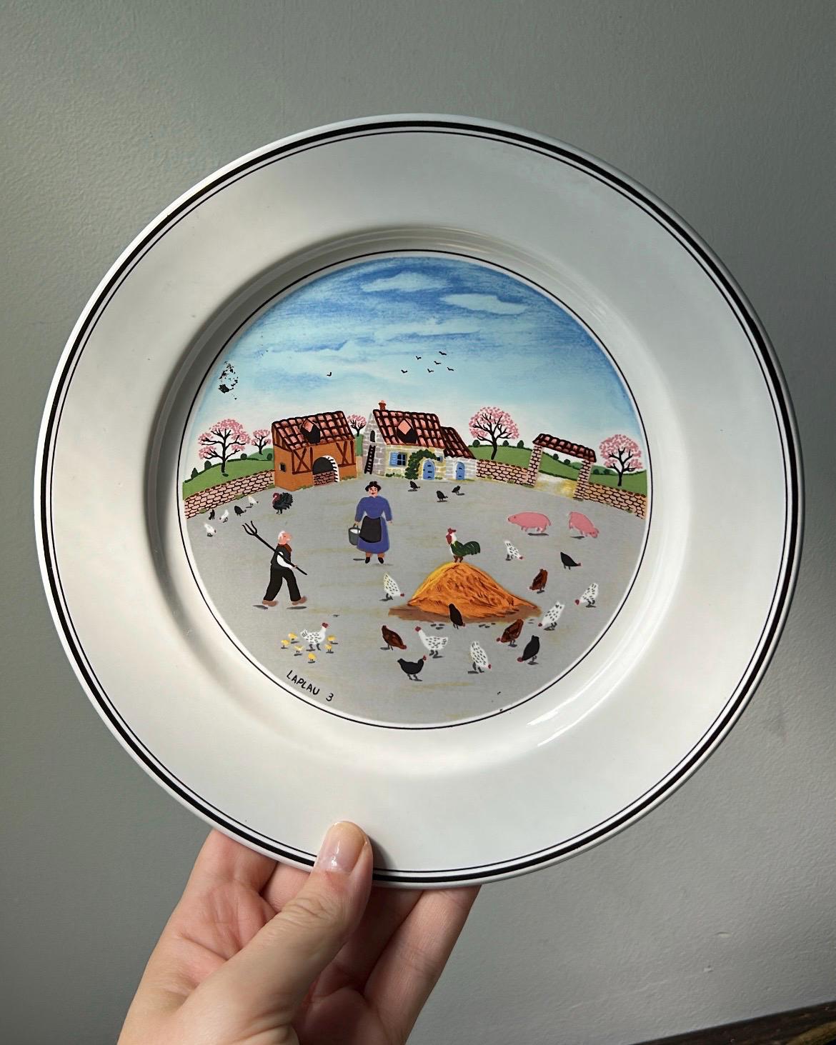 Villeroy & Boch Design Naif Wall Plate “laplau 3” Farmyard Scene - Etsy