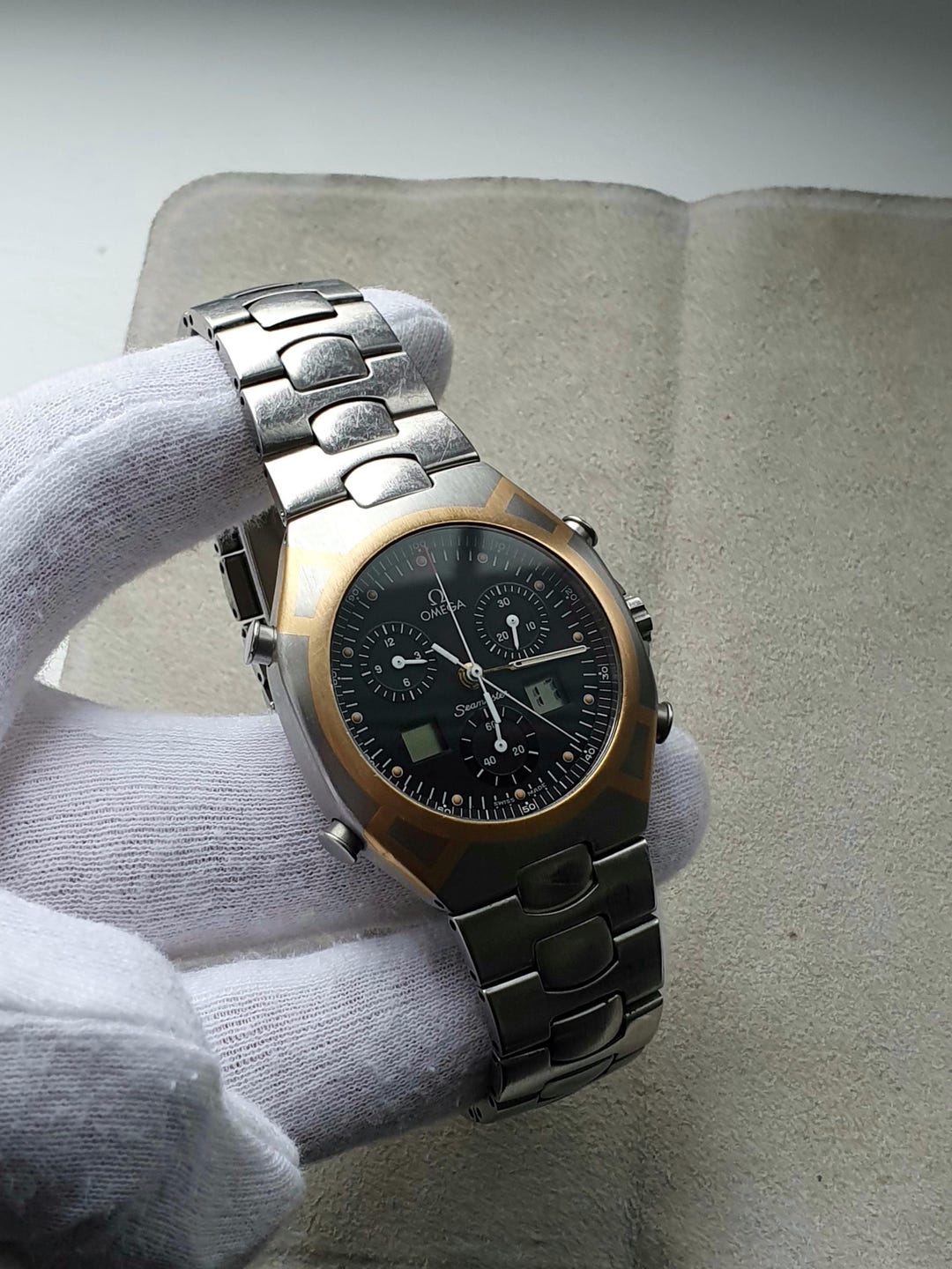 Omega Seamaster Chronograph Watch - Etsy