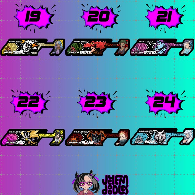 Beyblade X Battle Pass Sticker - Etsy