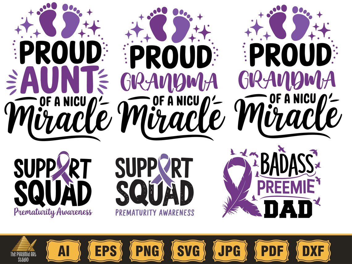 Prematurity Awareness Svg Png Bundle, Prematurity Svg, in November We ...